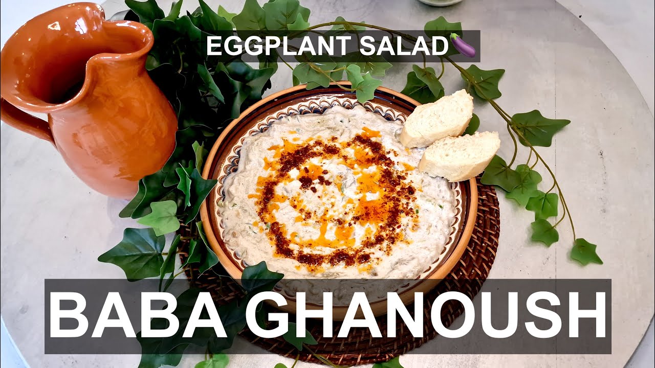 Baba Ghanoush - Smokey Eggplant dish (Levantine appetizer 🍆) - YouTube