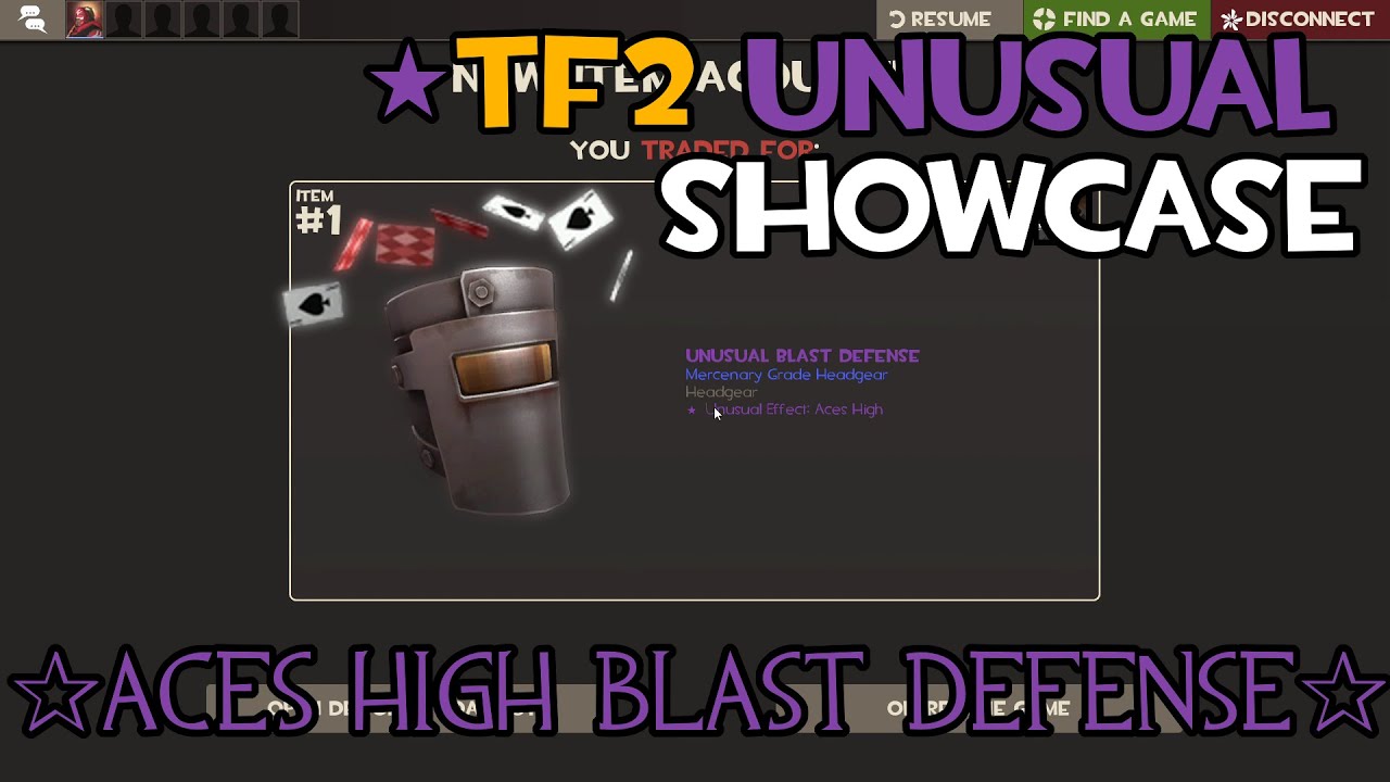 [TF2] UNUSUAL SHOWCASE - Aces High Blast Defense!! (Team Fortress 2 ...