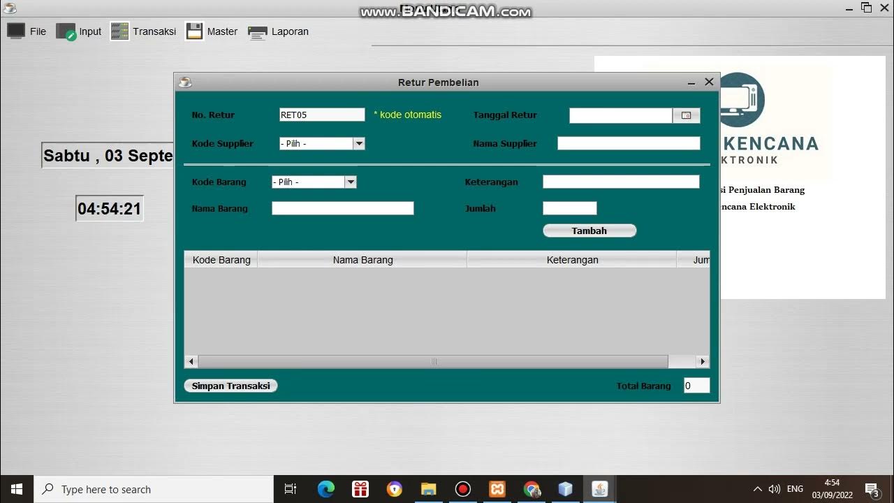 Perancangan Aplikasi Sistem Penjualan Barang Pada Surya Kencana ...