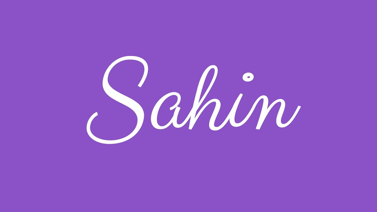 Learn how to Sign the Name Sahin Stylishly in Cursive Writing - YouTube
