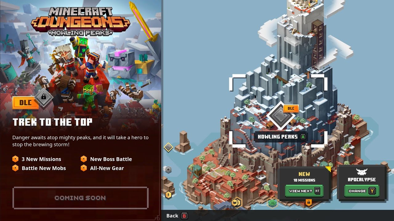 Howling Peaks DLC Release Date AND MORE! || Minecaft Dungeons News ...