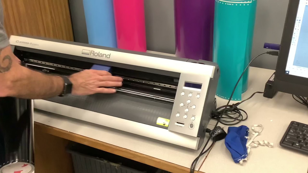 Setting up vinyl cutter - YouTube