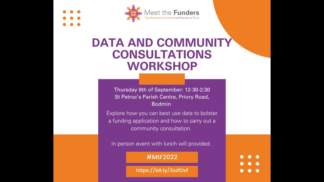 Meet the Funders Community Workshops 2022: Data & Community ...
