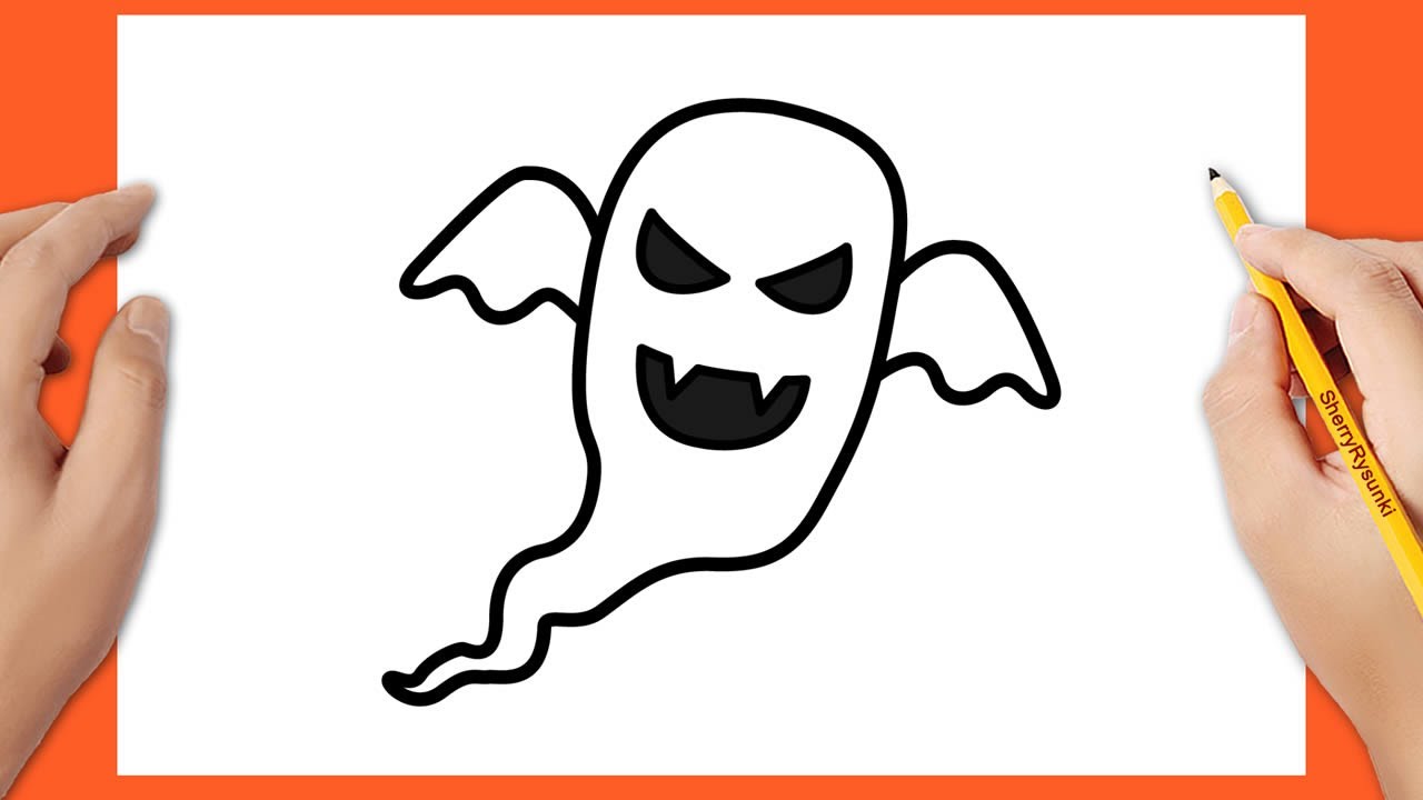 Jak narysować strasznego ducha | Rysunki Halloween - YouTube