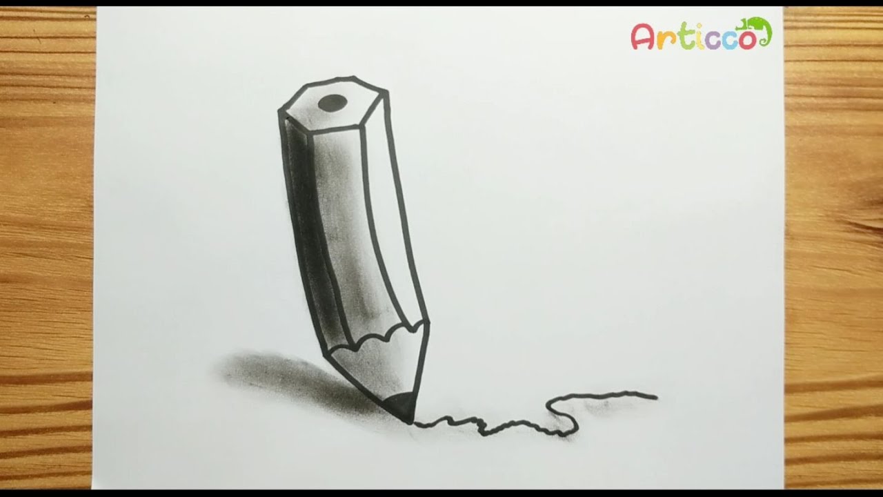 HOW TO DRAWING EASY REALISTIC PENCIL - YouTube