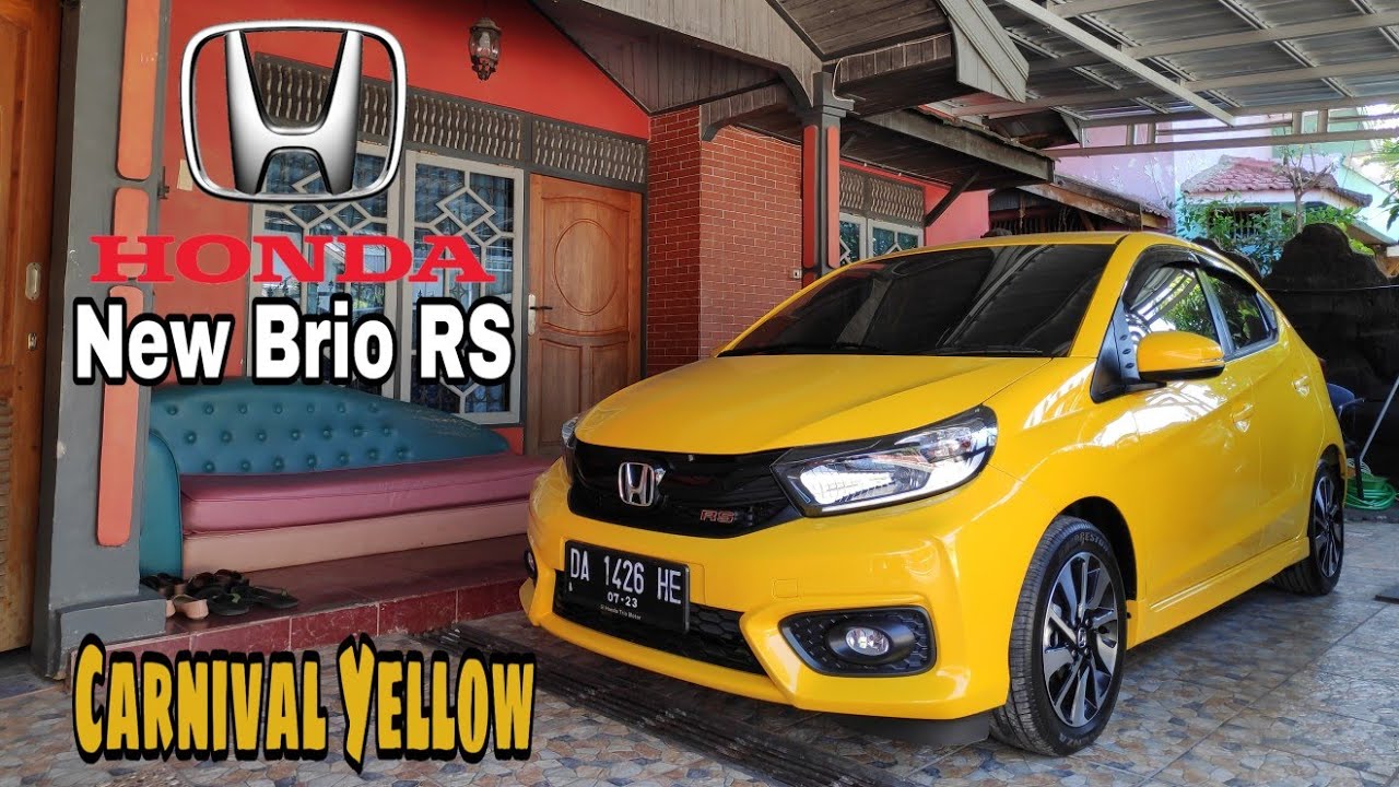Honda New Brio RS Carnival Yellow First Impression & Tour - YouTube
