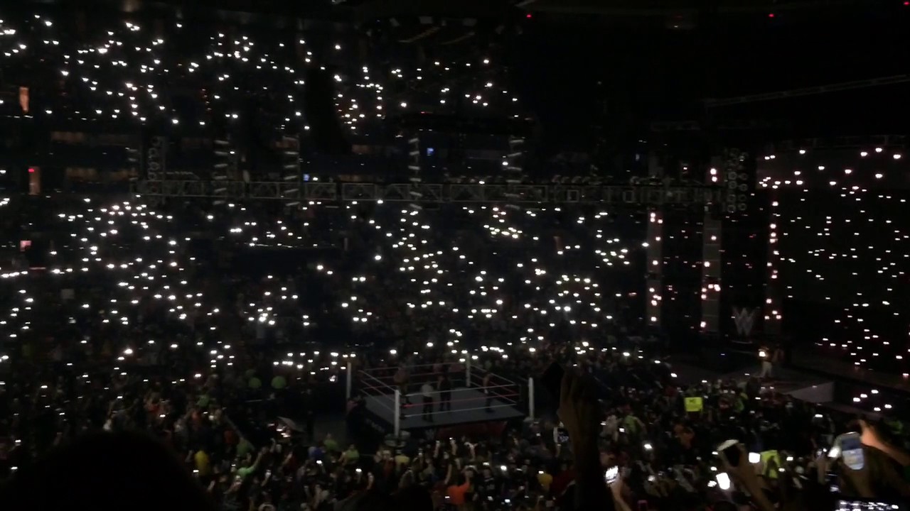 WWE RAW - Bray Wyatt's Fireflies - Boston 10.5.15 - YouTube