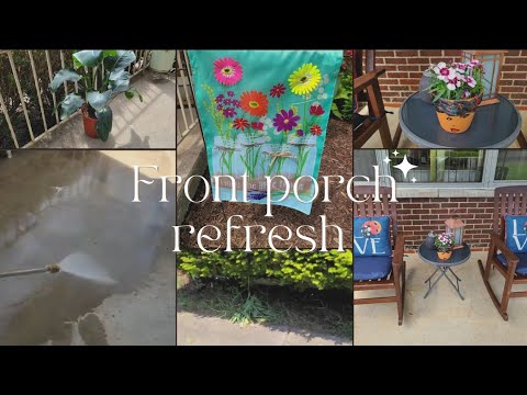 Clean with me| front porch clean up| get it all done| spring cleaning ...