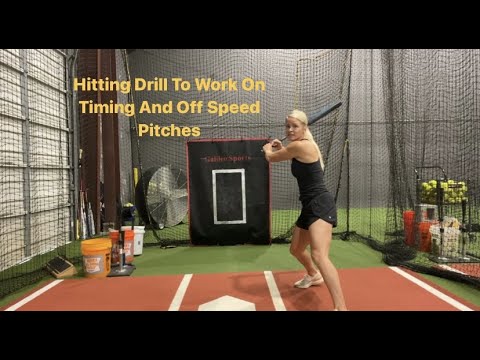 Hitting Drill To Work On Timing And Off Speed Pitches - YouTube