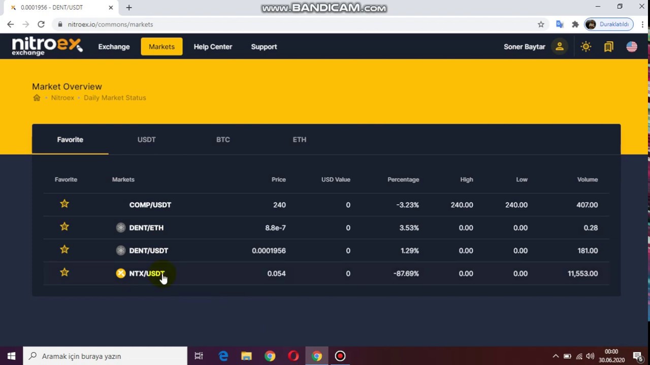 Nitro Exchange Tutorial 2020: How To BUY And SELL Cryptocurrencies ...