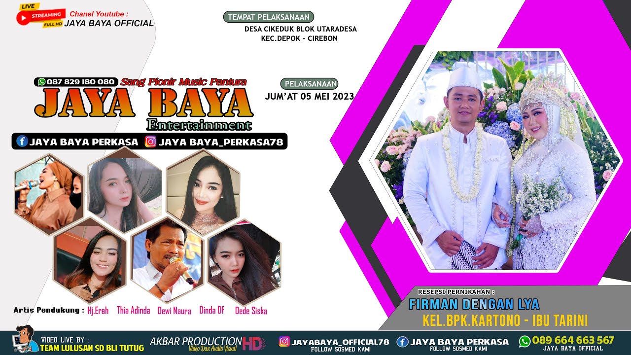 LIVE ORGAN DANGDUT JAYA BAYA // 05 MEI 2023 || DESA CIKEDUK - KEC.DEPOK - CIREBON #EDISI_MALAM ...