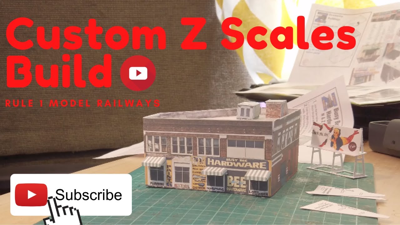 Custom Z Scales - N Gauge Card Kit Review & Build - Rule 1 - YouTube