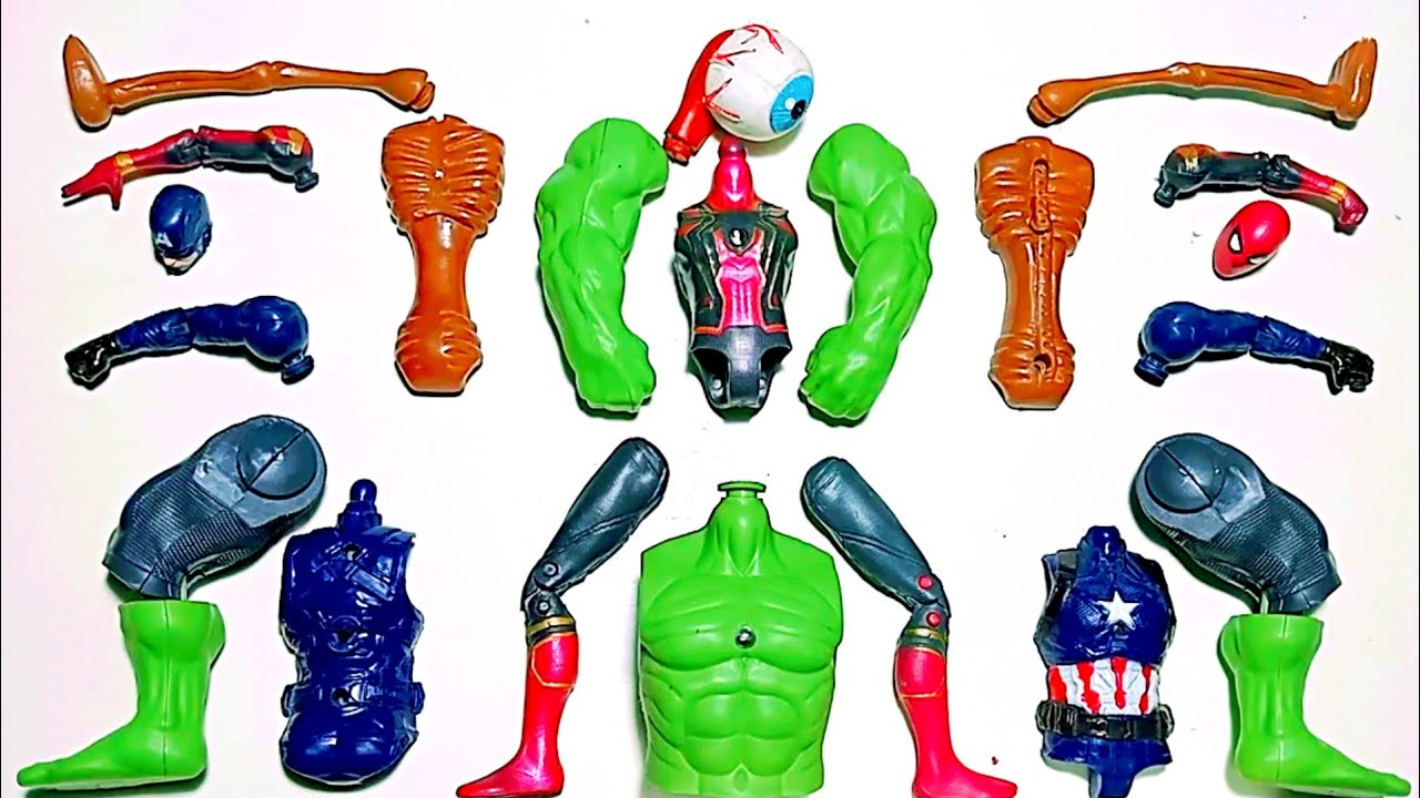 AVENGERS ASSEMBLE TOYS CAPTAIN AMERICA, SIRENHEAD, HULK SMASH ...
