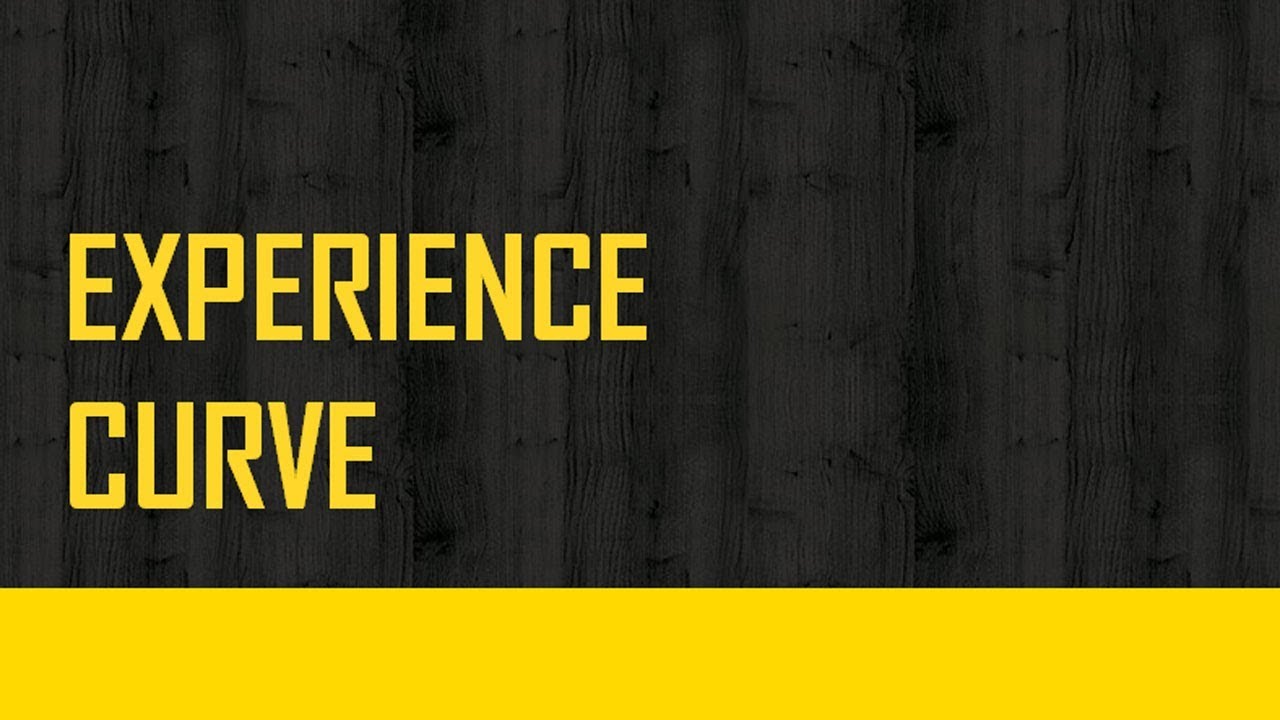 Experience Curve Effect English - YouTube