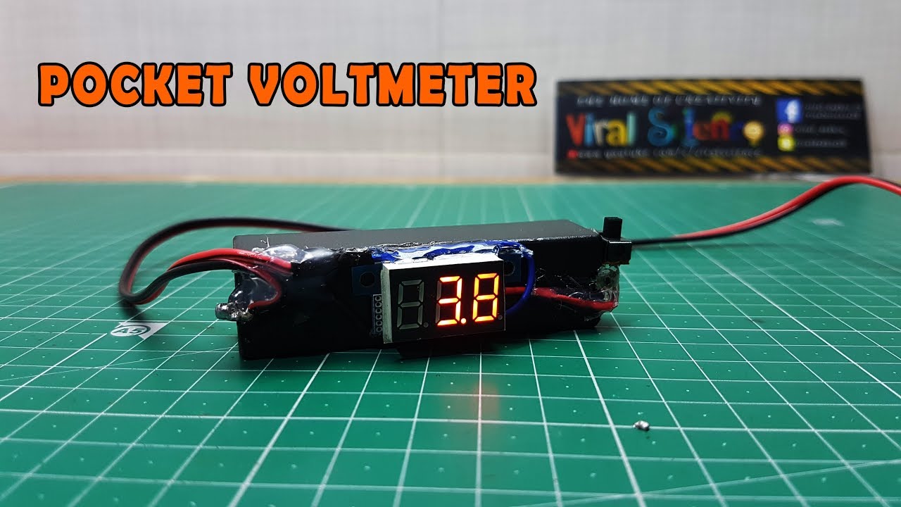 How to make a Mini Pocket VoltMeter - YouTube