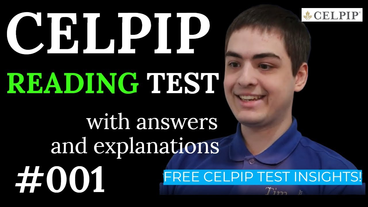 CELPIP READING Free Practice Test with Answers and Explanations. Part 1 ...