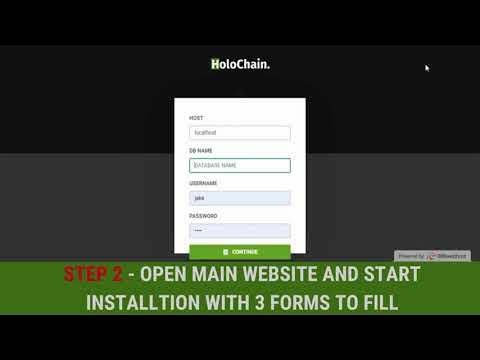 HOLOCHAIN INSTALLTION Crypto BTC Faucet PHP Script - YouTube