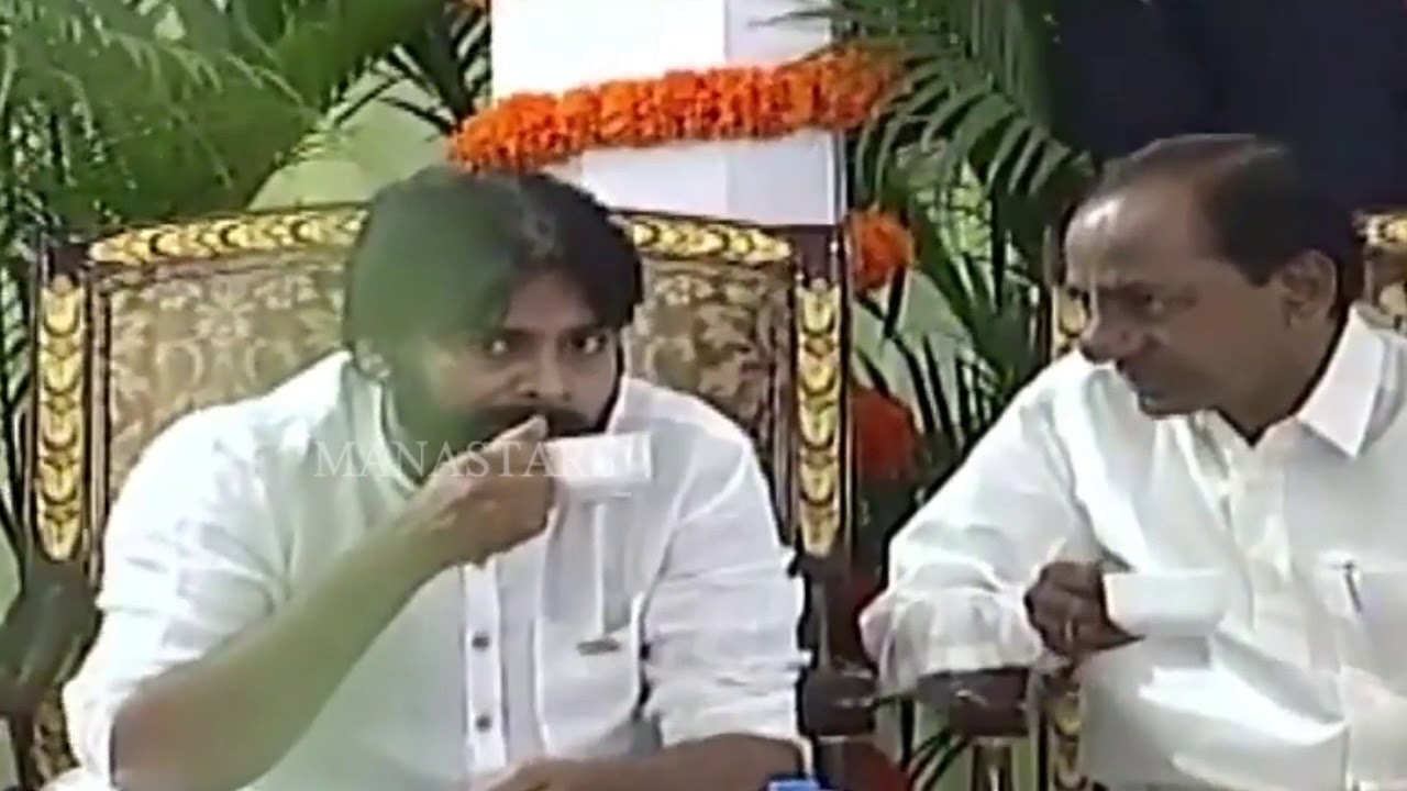 Power Star Pawan Kalyan Chit Chat With KCR and KTR @ Governor's Home ...