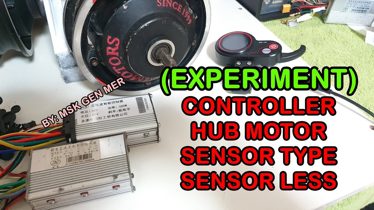 SENSORLESS HUB MOTOR CONTROLLER SENSOR TYPE TESTING EXPERIMENT J&P MR ...