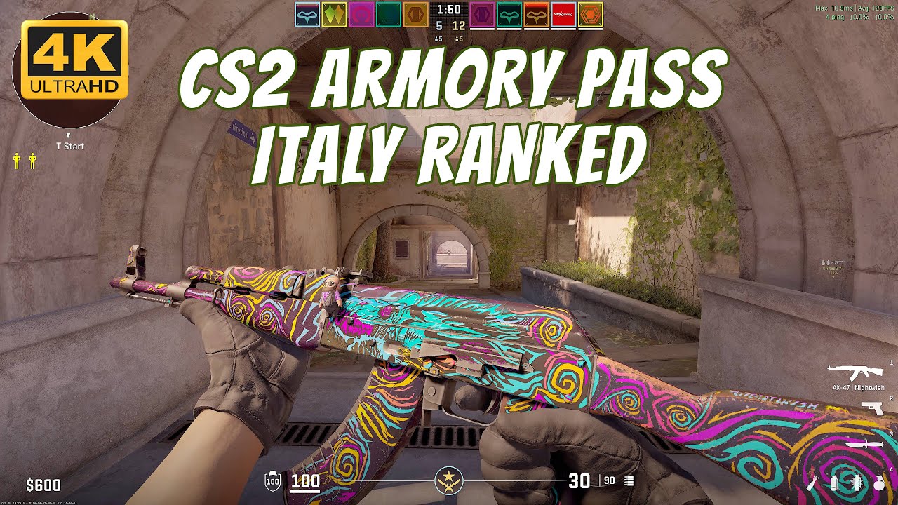 Counter Strike 2 Gameplay Armory Update Italy Ranked 4K - YouTube