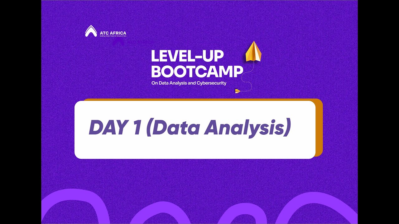 Level Up Bootcamp Day 1 (Data Analysis) - YouTube