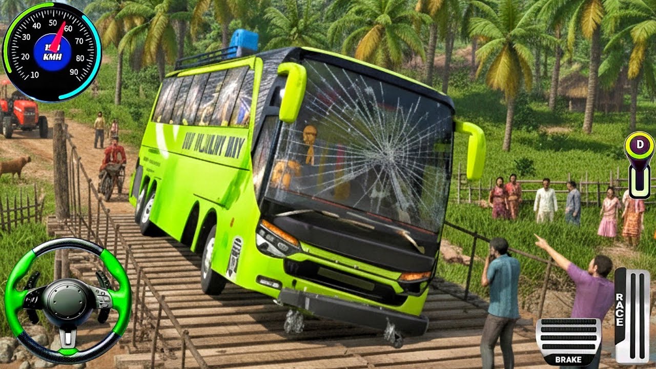 New Dangerous Bus Simulator Game 2026 - Indian Offroad Bus Driving 3D ...