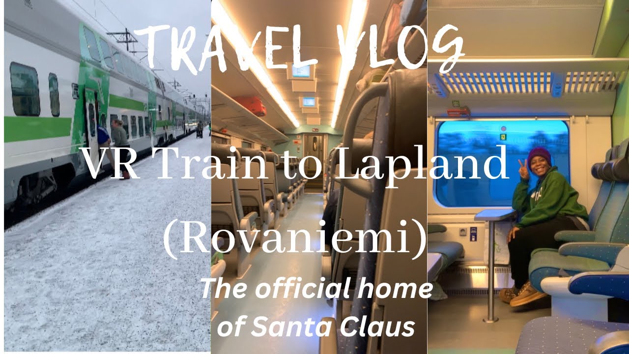LIVING IN FINLAND 🇫🇮 #4.VR daytime train trip to Rovaniemi(the official ...