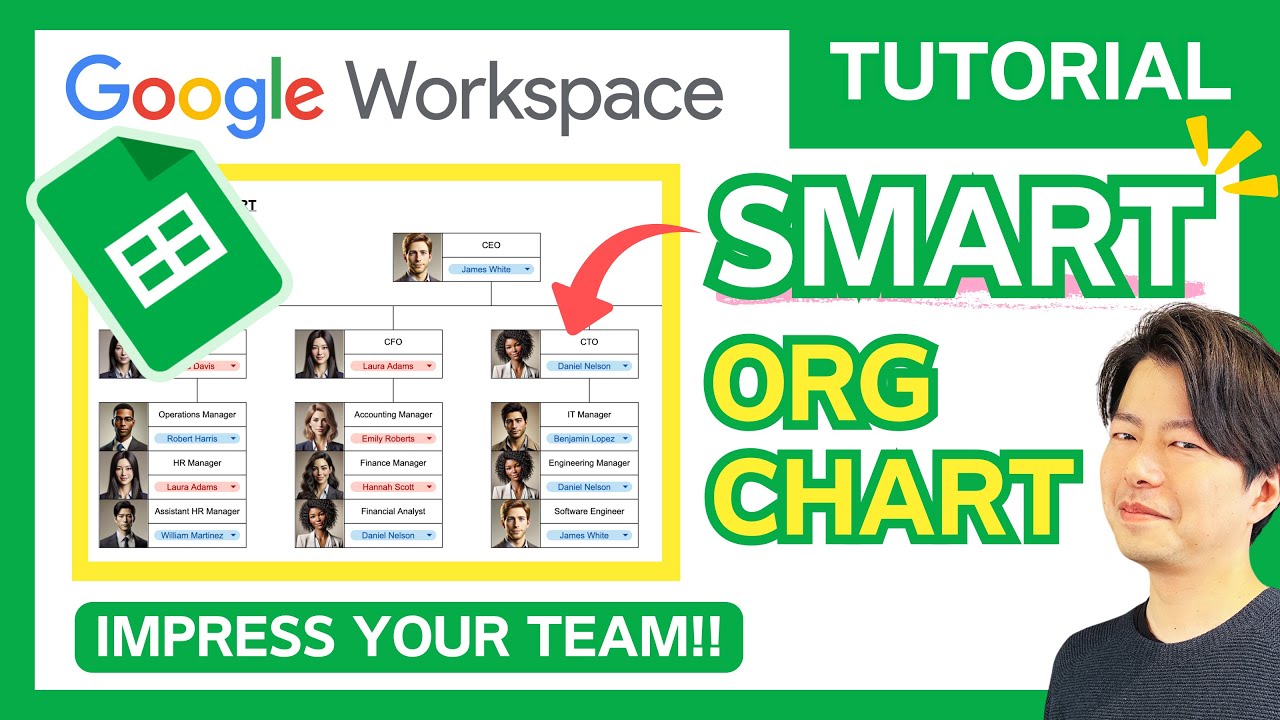 Super Easy! Auto-Update Org Charts with Photos in Google Sheets! - YouTube
