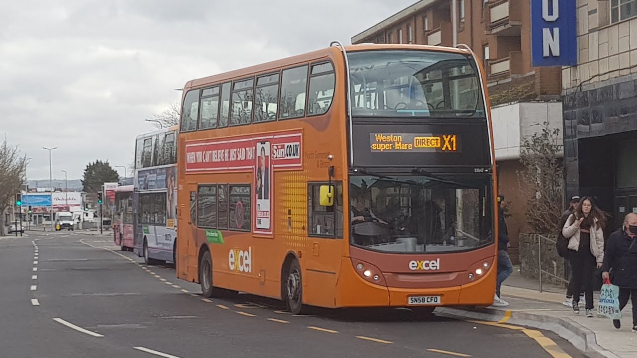 *Windscreen View* | ADL Enviro 400 | X1 to Weston-Super-Mare / 33547 ...
