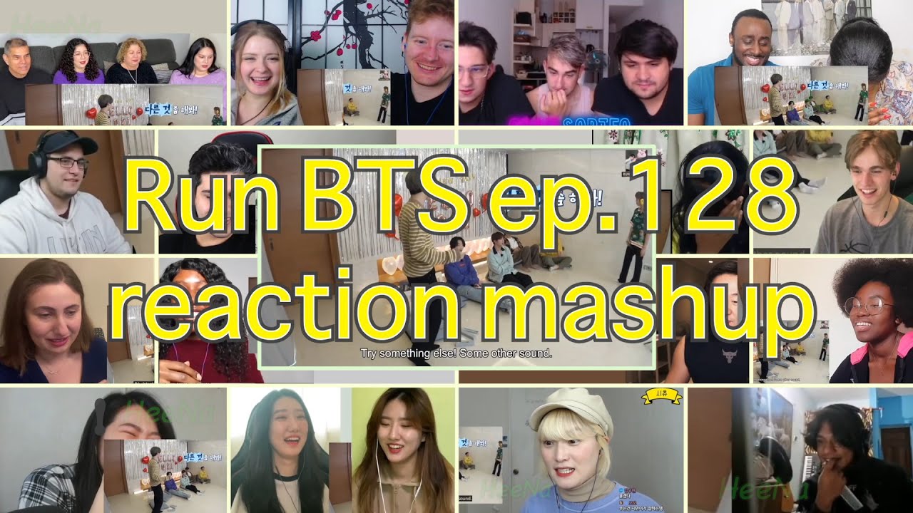 [BTS] Run BTS 달려라 방탄 ep.128｜reaction mashup - YouTube