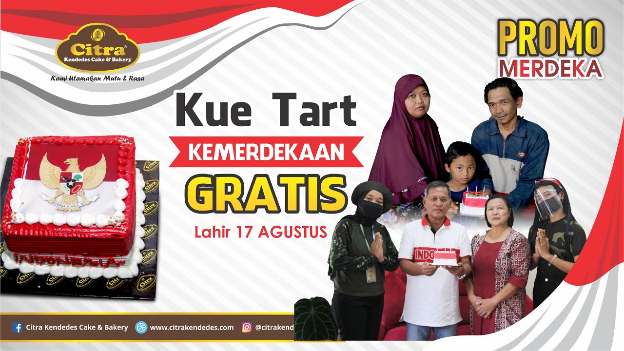 Tart GRATIS Hari Kemerdekaan | Special Service untuk 2 Customer ...