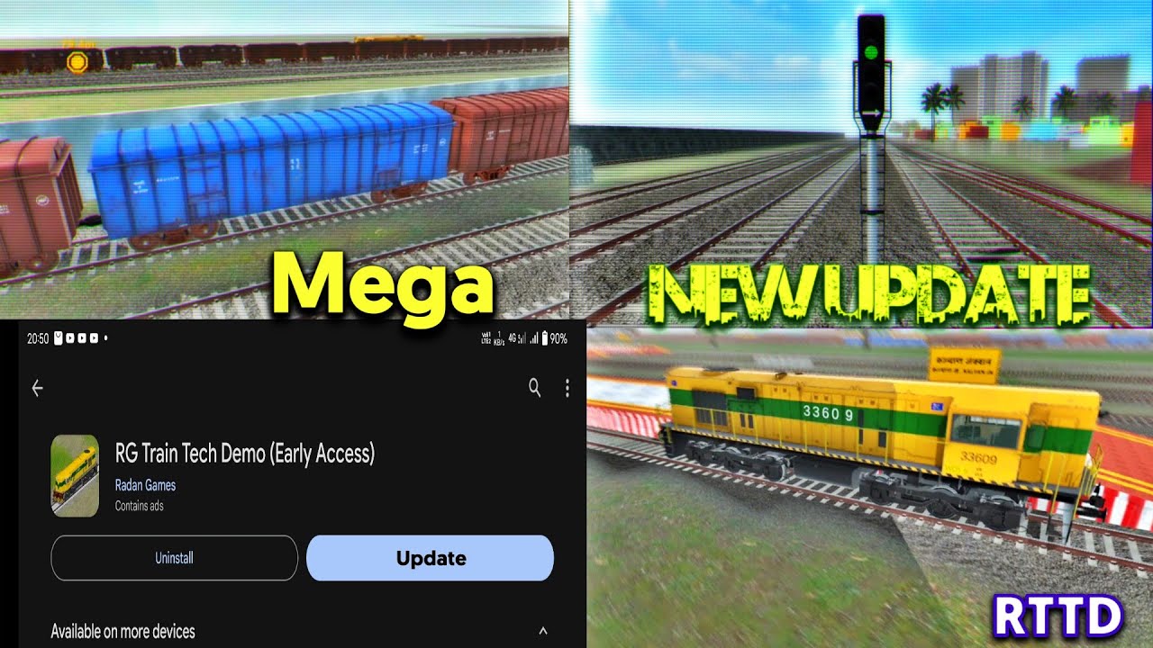 RG Train Tech Demo New Update | UP wala Gamerz - YouTube