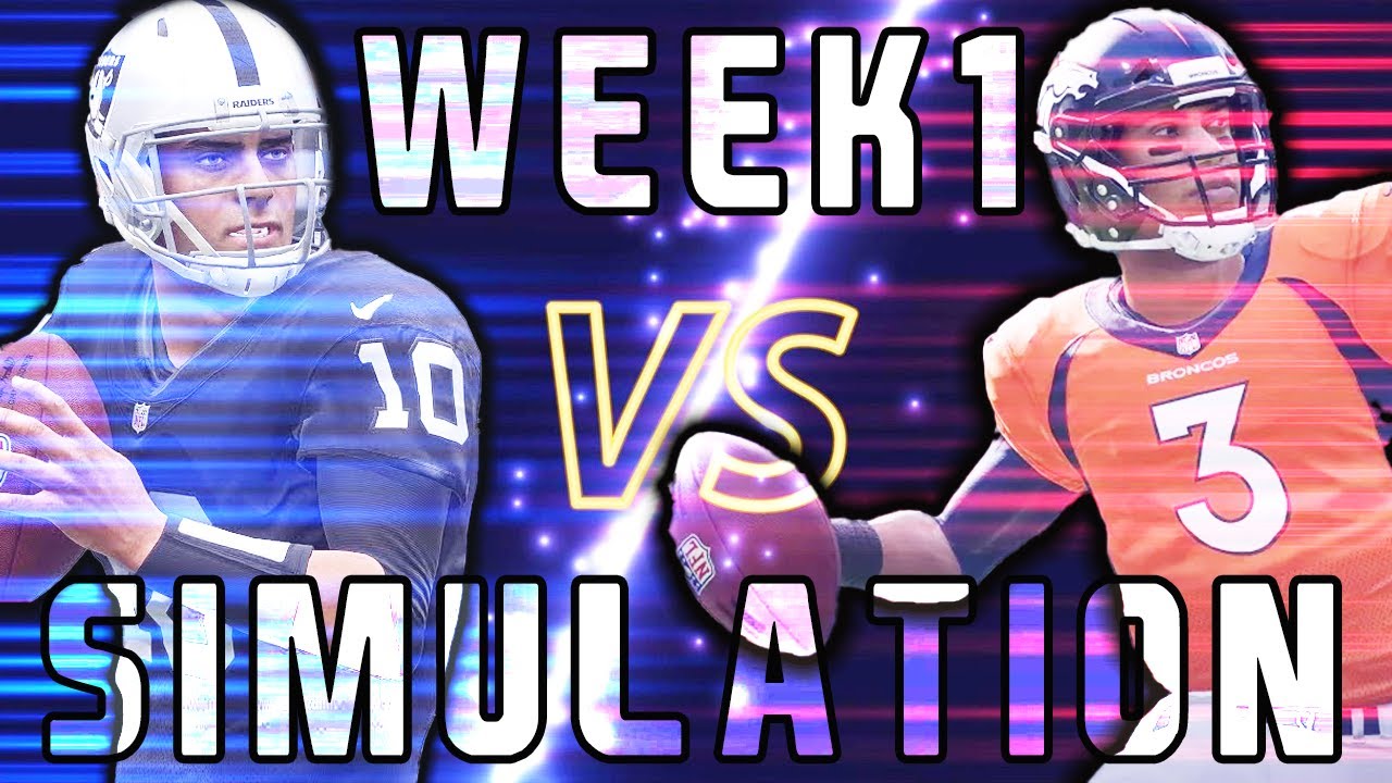 Madden Simulation: Las Vegas Raiders @ Denver Broncos Week 1 (MADDEN 24 ...