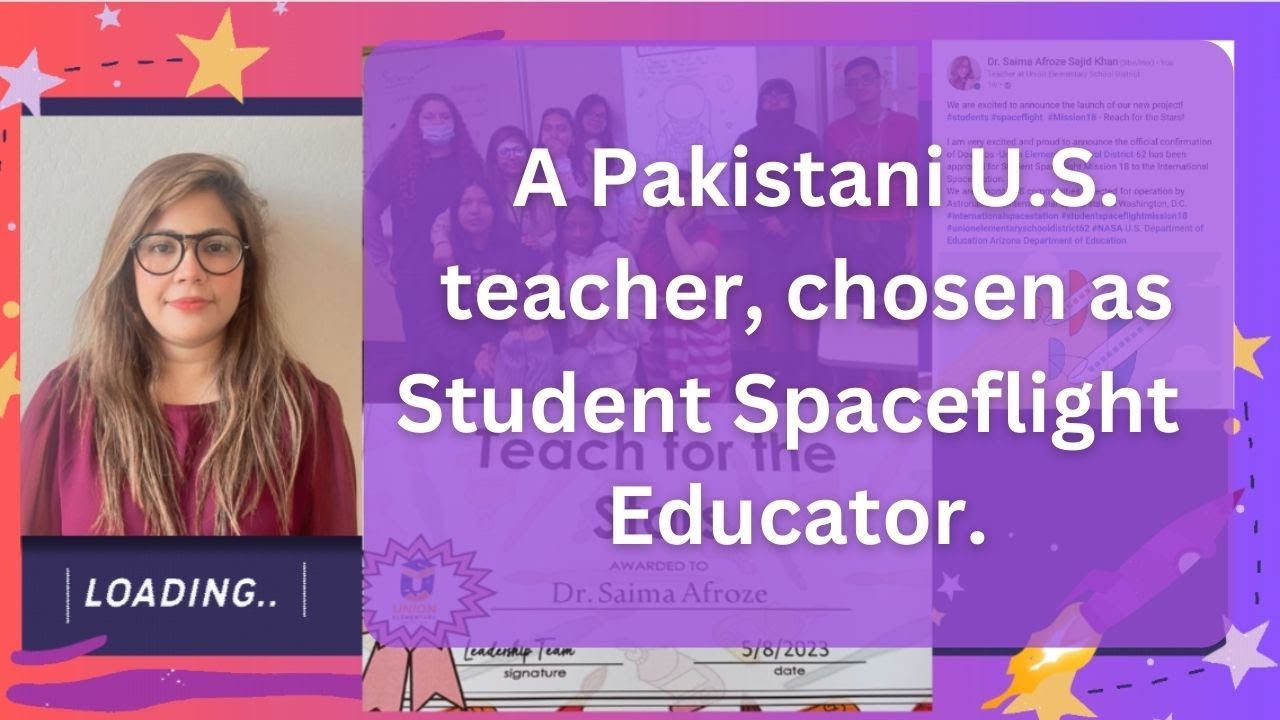 Pakistani Educator selected for International Space Station Experiment ...