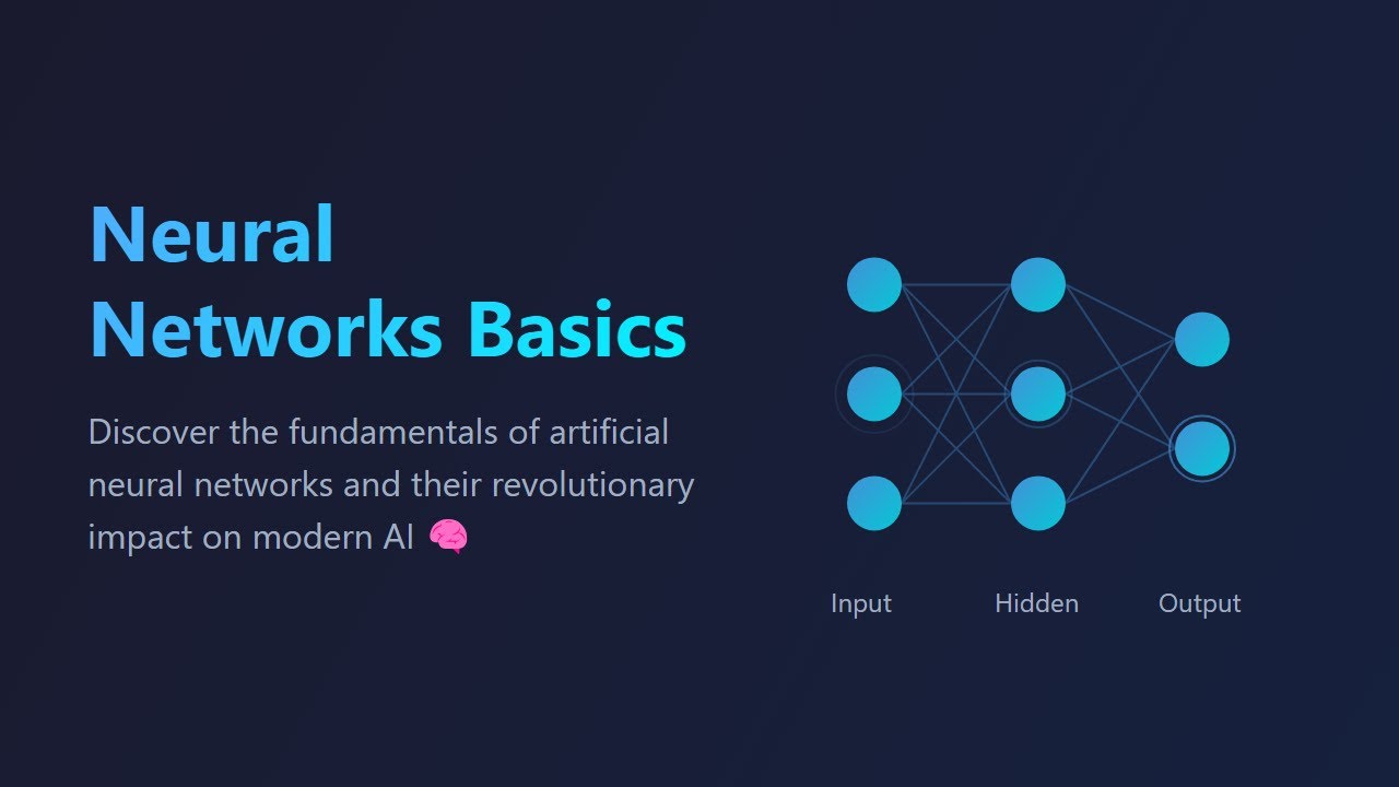 Neural Networks Explained Simply: A Beginner's Guide to AI - YouTube