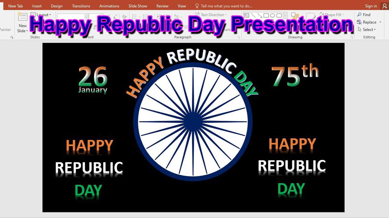 Happy Republic Day Presentation in PowerPoint || Happy 26-Jan ...