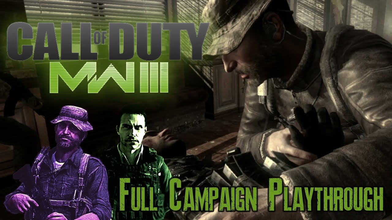 CoD: Modern Warfare 3 Original [Full Campaign Playthrough] - YouTube