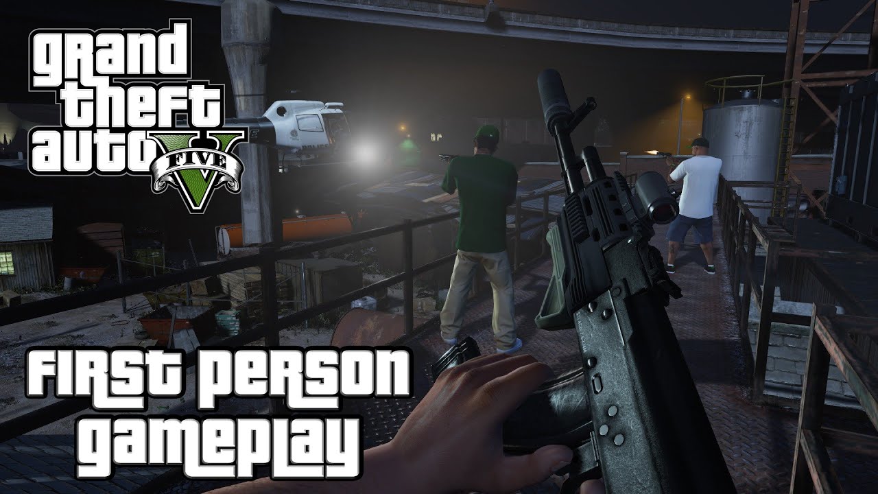 Gta V first person gameplay [HD] [Xbox ONE] - YouTube