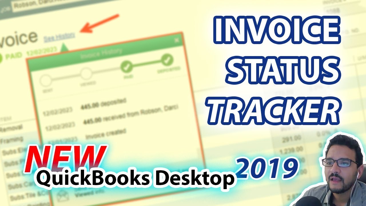 QuickBooks 2019: NEW! Invoice Status Tracker (Desktop Version) - YouTube