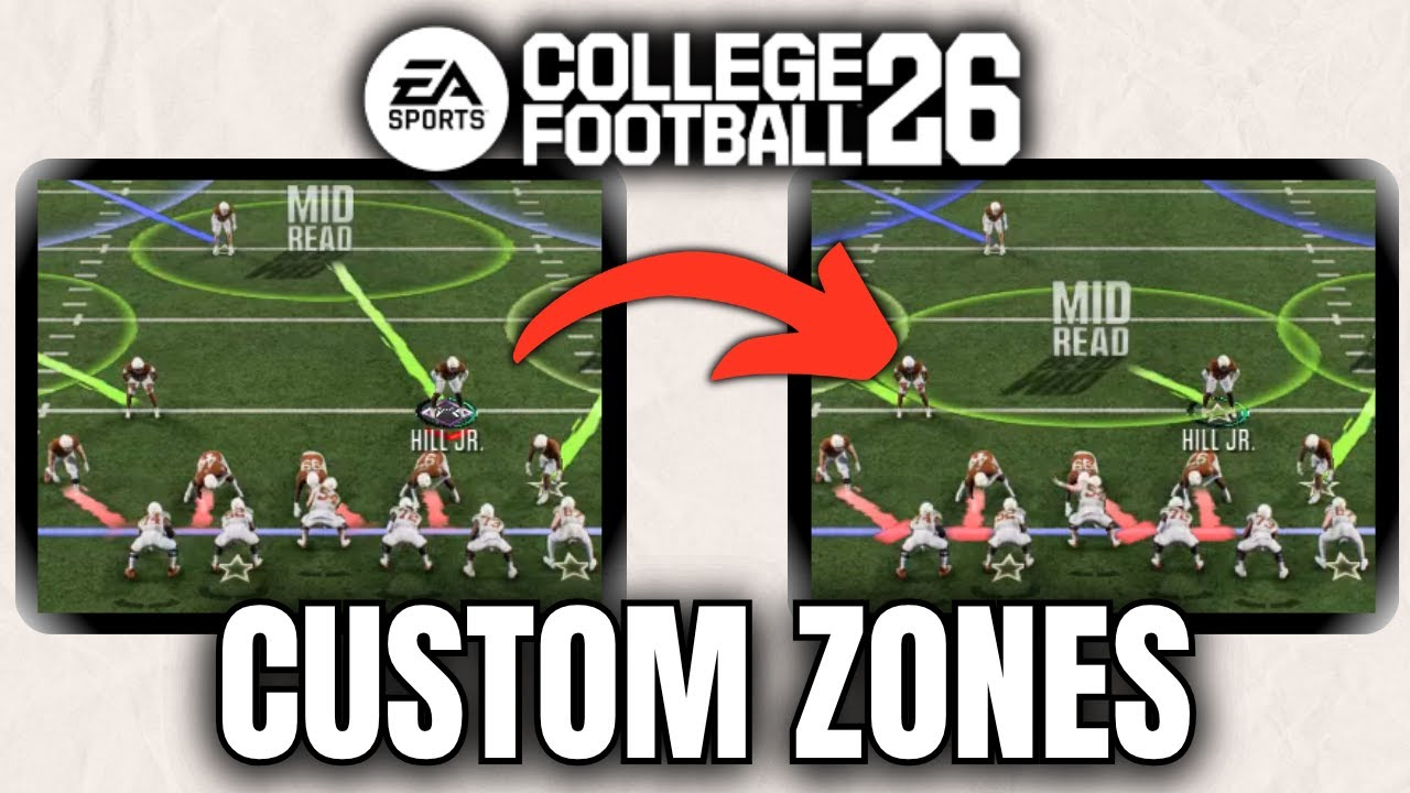 How to set Custom Zones in College Football 26 - YouTube
