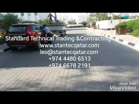 INTERLOCK SPEED HUMP CONSTRUCTION QATAR - YouTube