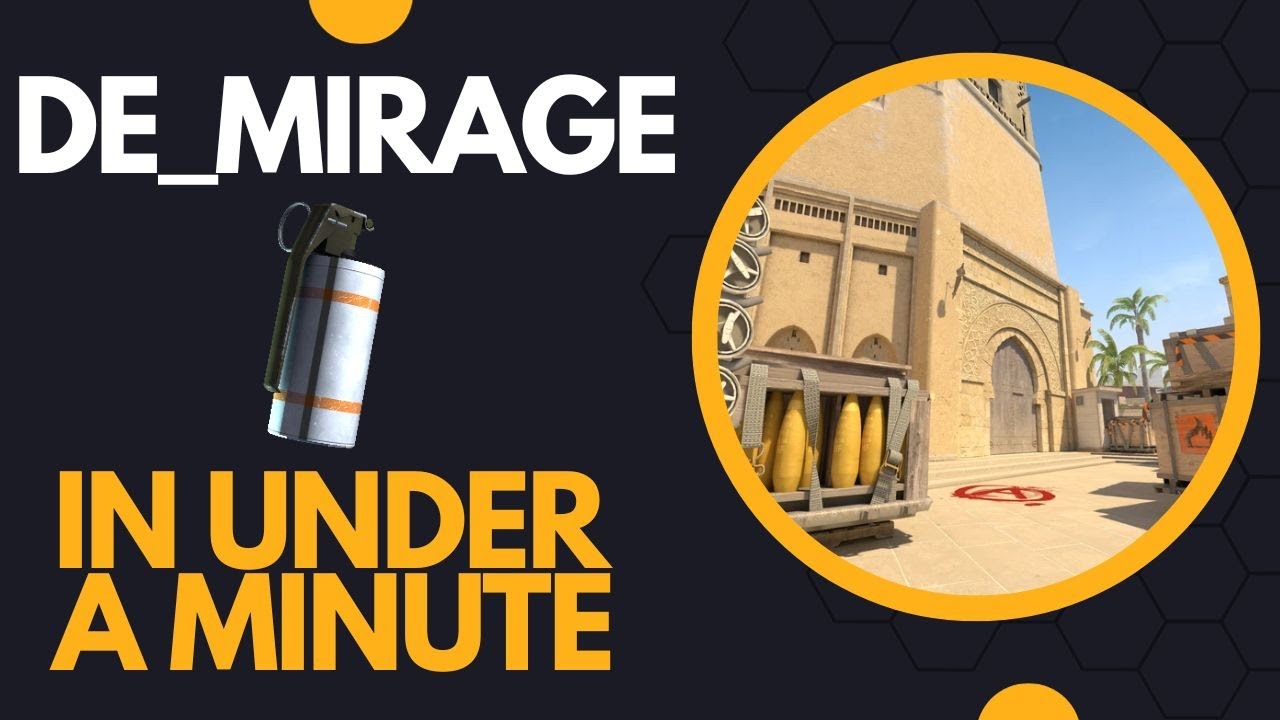 CS2 | DE_MIRAGE SMOKES | FOR BEGINNERS | IN UNDER A MINUTE - YouTube