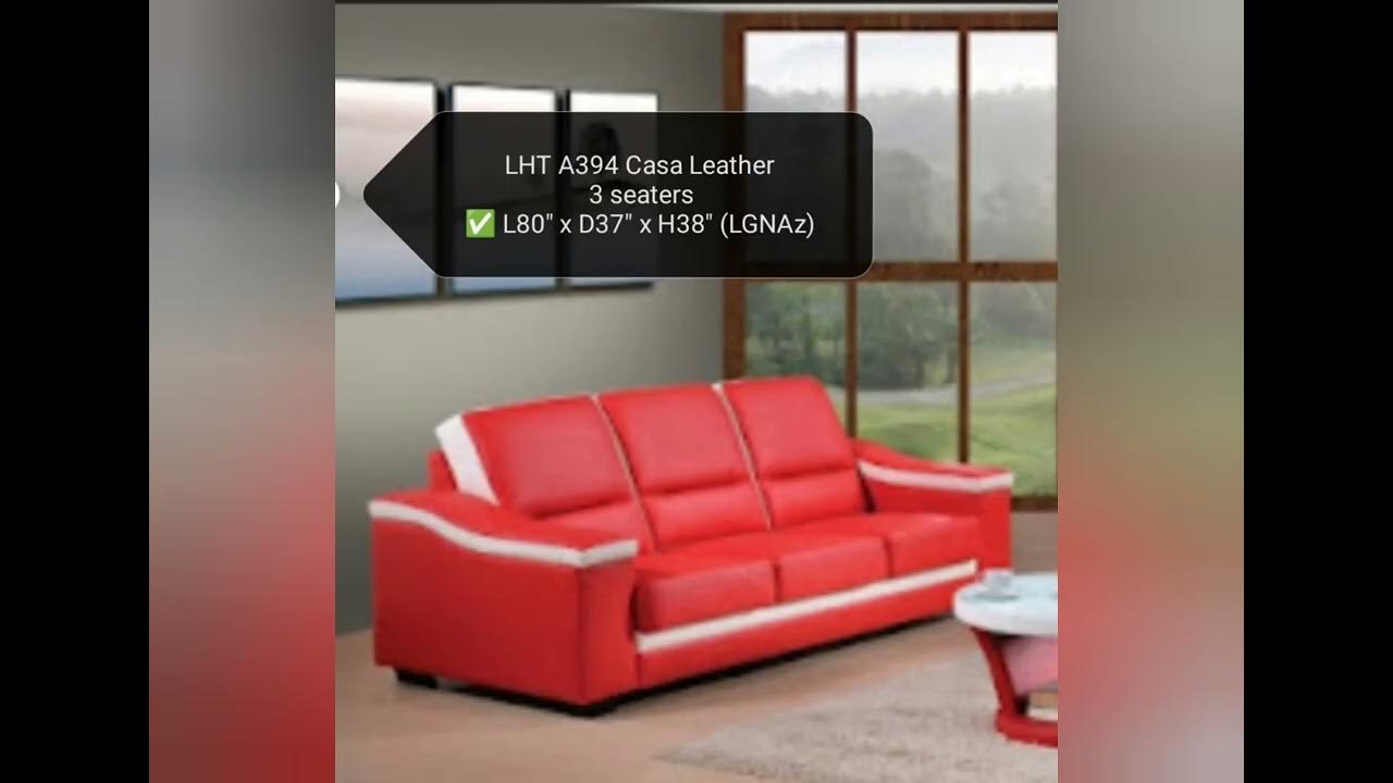 2023 Model A394 Ct108 Sofa Set 123 Seaters Coffee Table ️material 💯 Casa Leather Youtube