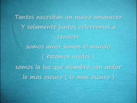somos el mundo letra - YouTube