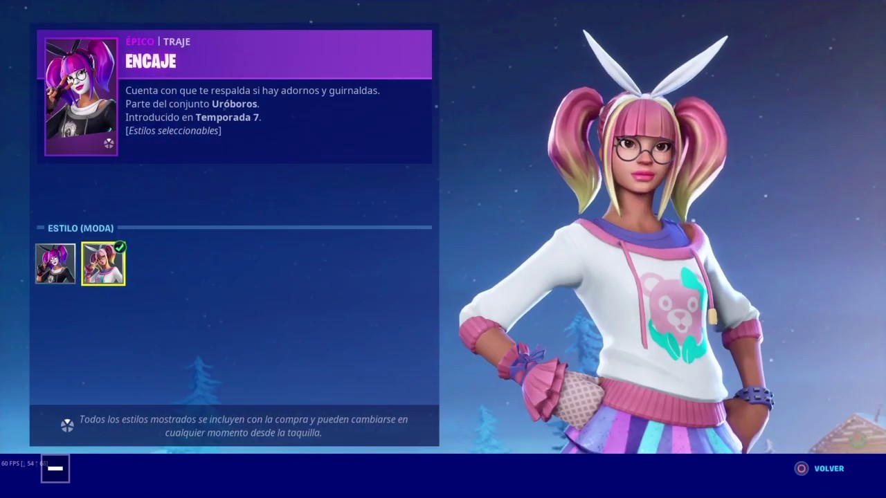 NUEVO ESTILO SKIN *ENCAJE (MODA)* NUEVO TIENDA FORTNITE HOY [13/01/2020 ...
