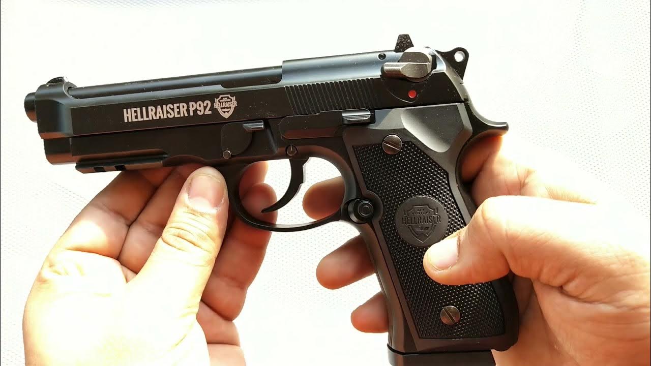 Hellraiser p92 co2 pistol / copy of Beretta 92fs? - YouTube