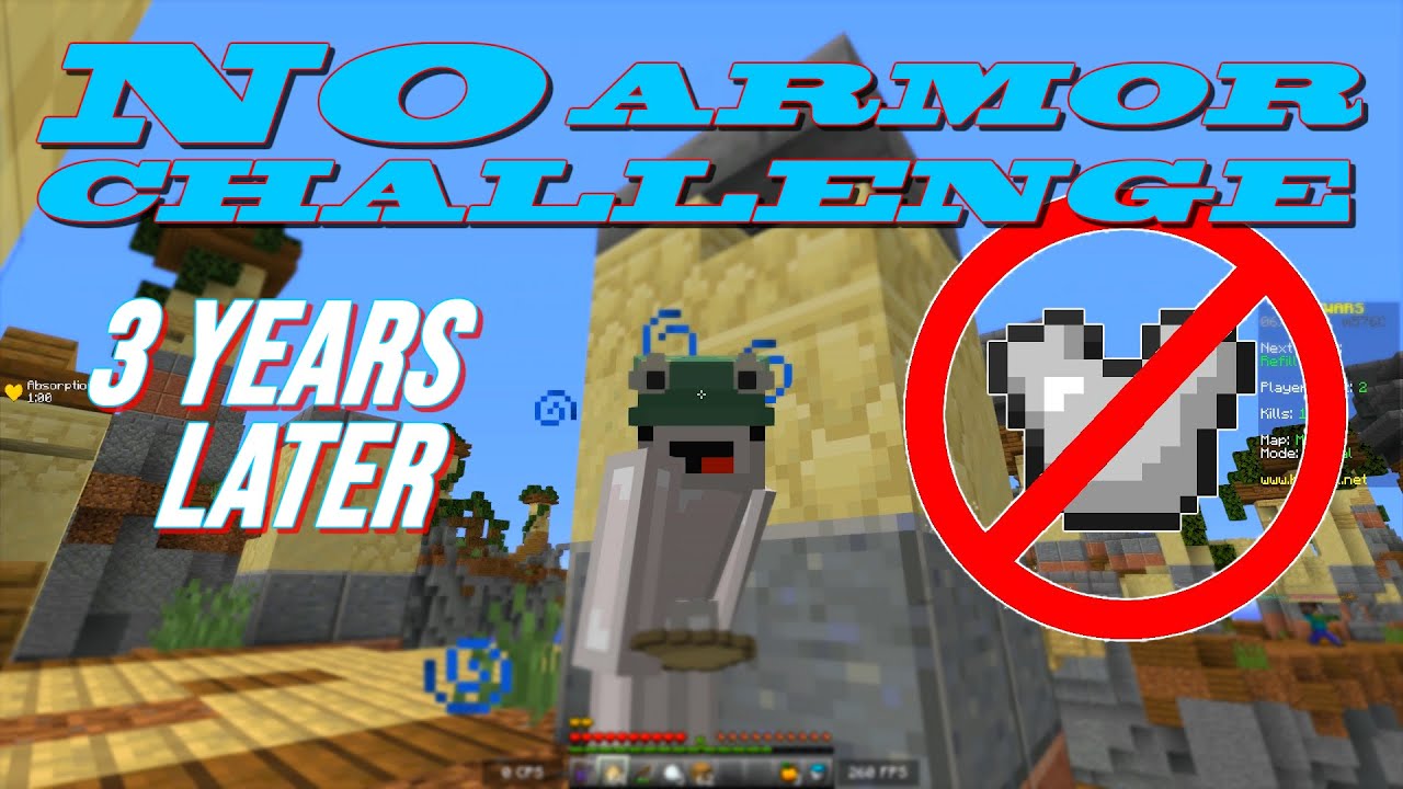 NO ARMOR CHALLENGE - 3 years later - YouTube