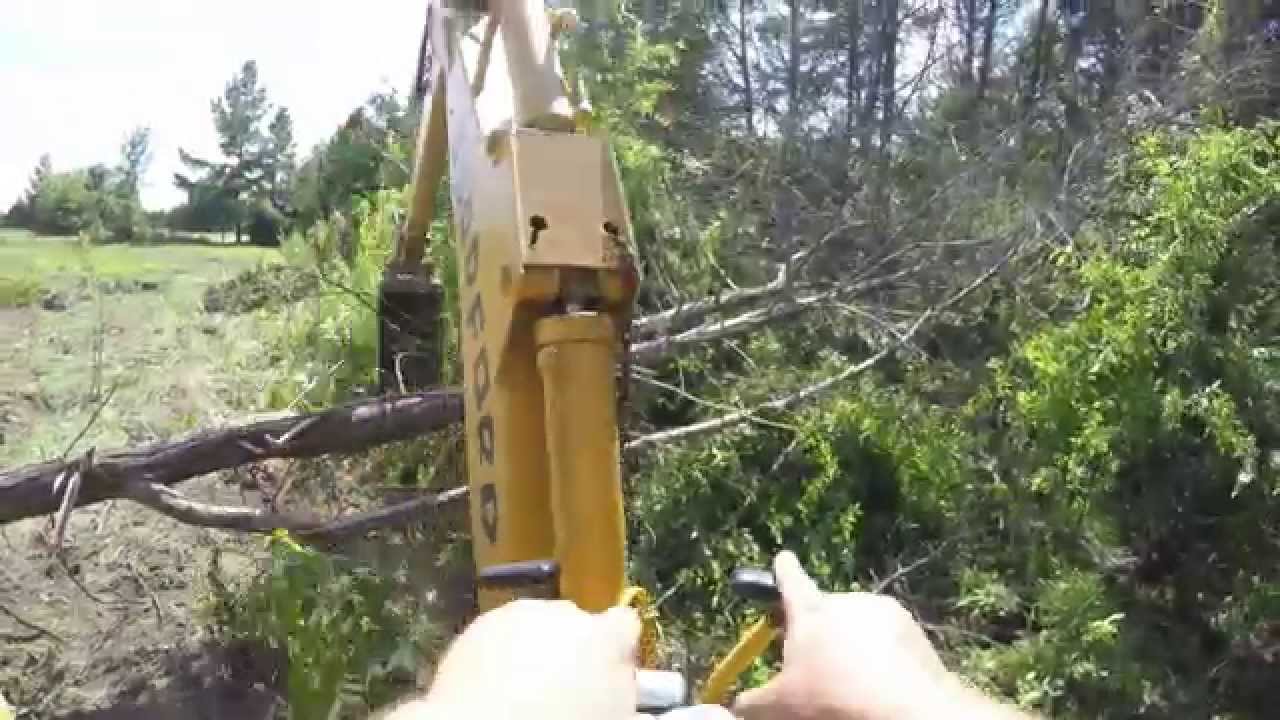 GoPro Backhoe Tree Removal - YouTube