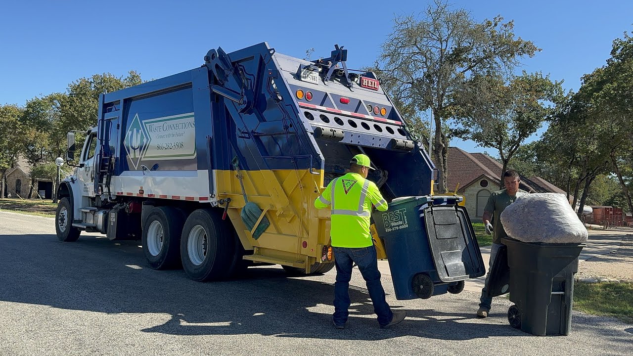 Waste Connections: Freightliner M2 Heil Powertrak Rear Loader Garbage ...