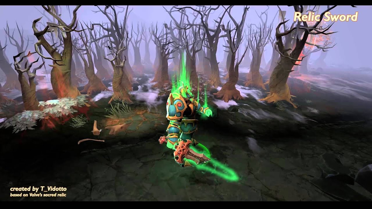 Relic Sword for Wraith King- Dota 2 workshop - YouTube